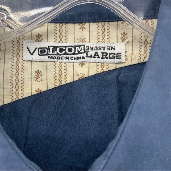 Volcom | Shirts | Volcom Corpo Class Mens Dress Shirt Blue | Poshmark